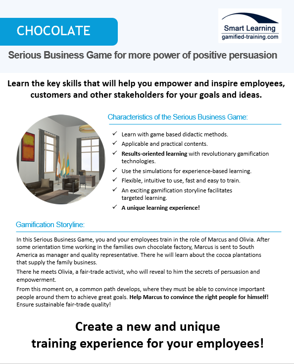 CHOCOLATE, Serious Business Game, Gamified Training, ARC