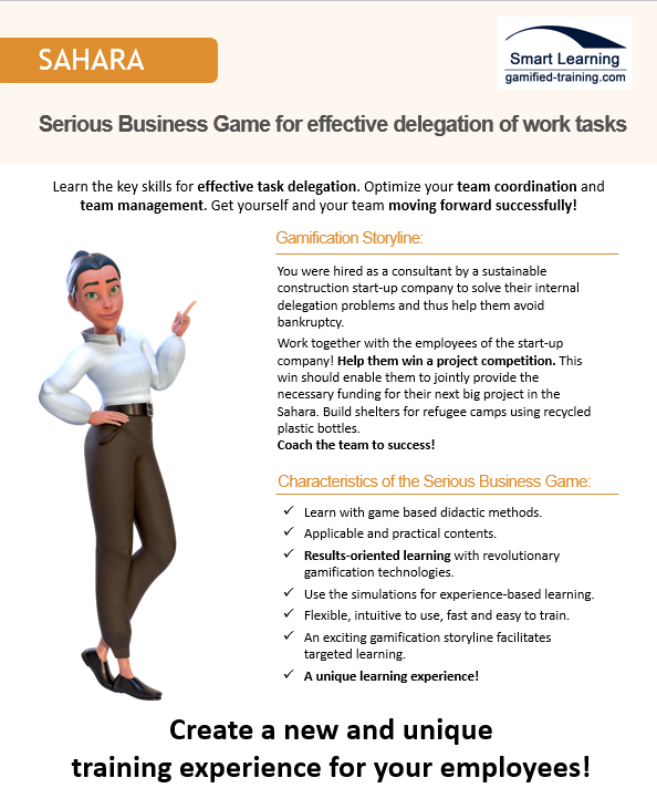 SAHARA, Serious Business Game, Gamified Training, ARC
