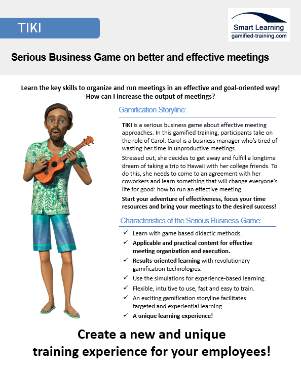 TIKI, Serious Business Game, Gamified Training, ARC