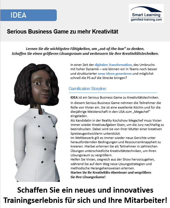 IDEA, Serious Business Game, Gamified Training, ARC